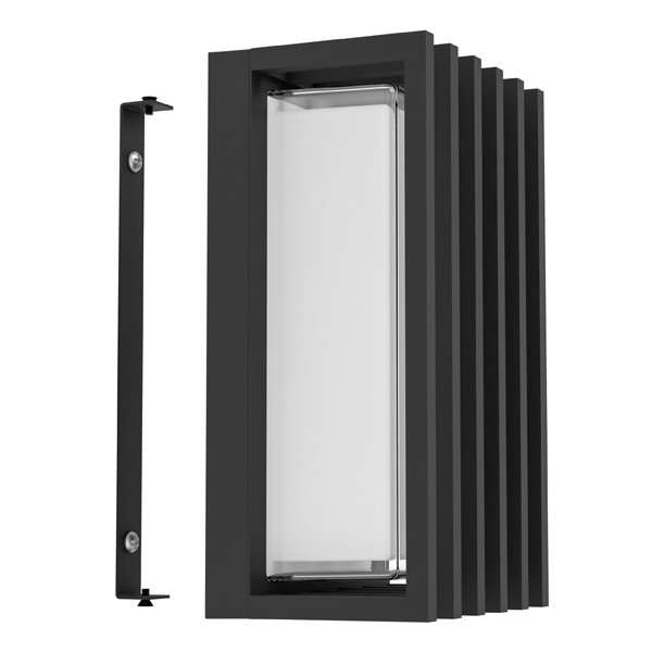 Eglo Wandlamp buiten | Genovese | Parallel | 6500K | Zwart | IP65 10W ...