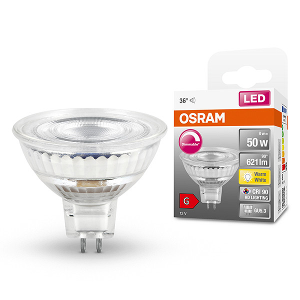 Osram GU5.3 LED spot | 2700K | Dimbaar | 8W (50W) Osram 123led.nl