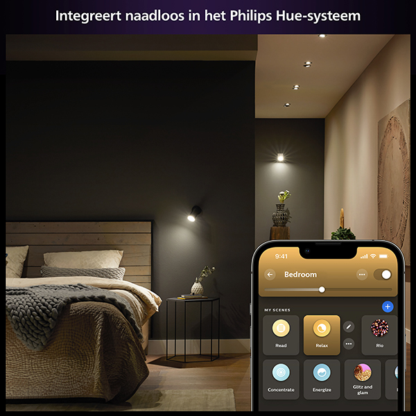 Philips Hue Spot GU5.3 | MR16 | White Ambiance | 400 lumen | 5.1W ...
