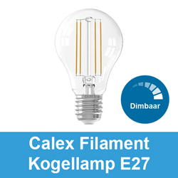 Calex LED filament lampen kopen | Dimbaar E14 & E27 fitting | 123led.nl