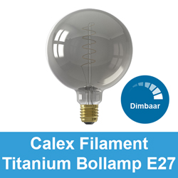 Calex titanium coating led lampen| Dimbaar, E27 fitting | 123led.nl